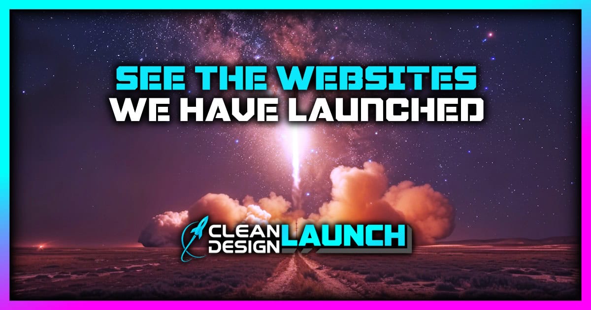 Website Examples | Clean Design Launch